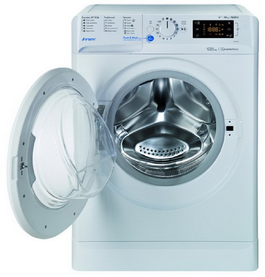 Стиральные машины INDESIT INNEX с технологией Push&Wash, позволяющей ...